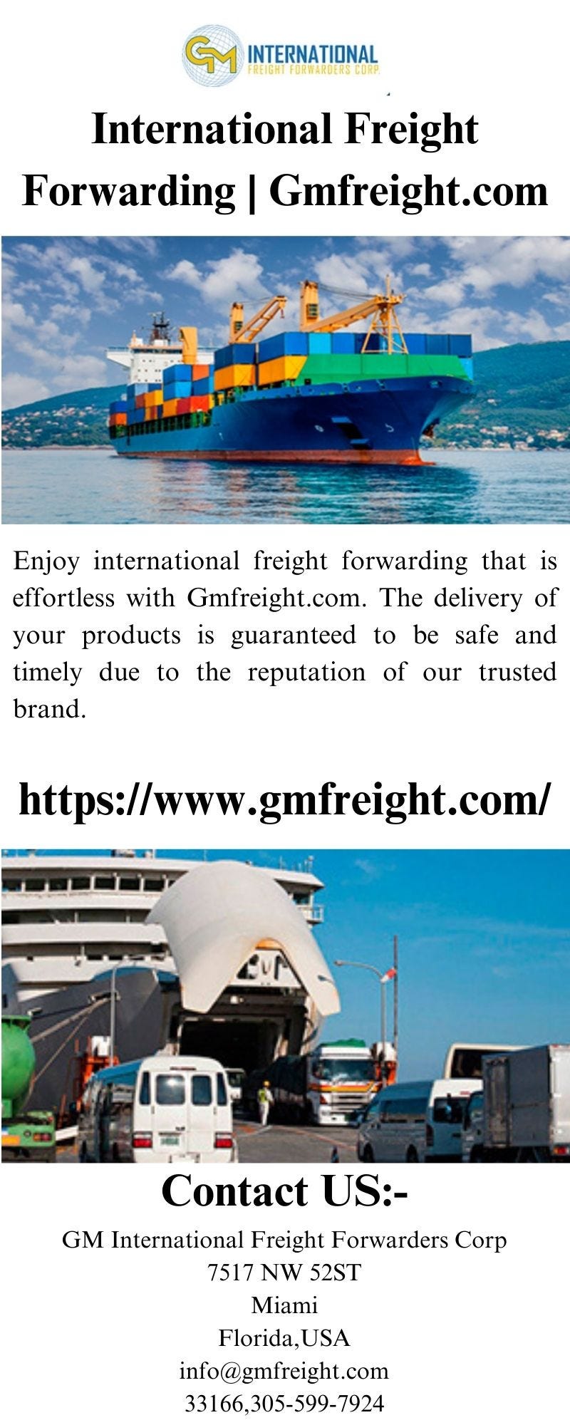 International Freight Forwarding | Gmfreight.com - GM International Freight Forwarders Corp - Medium