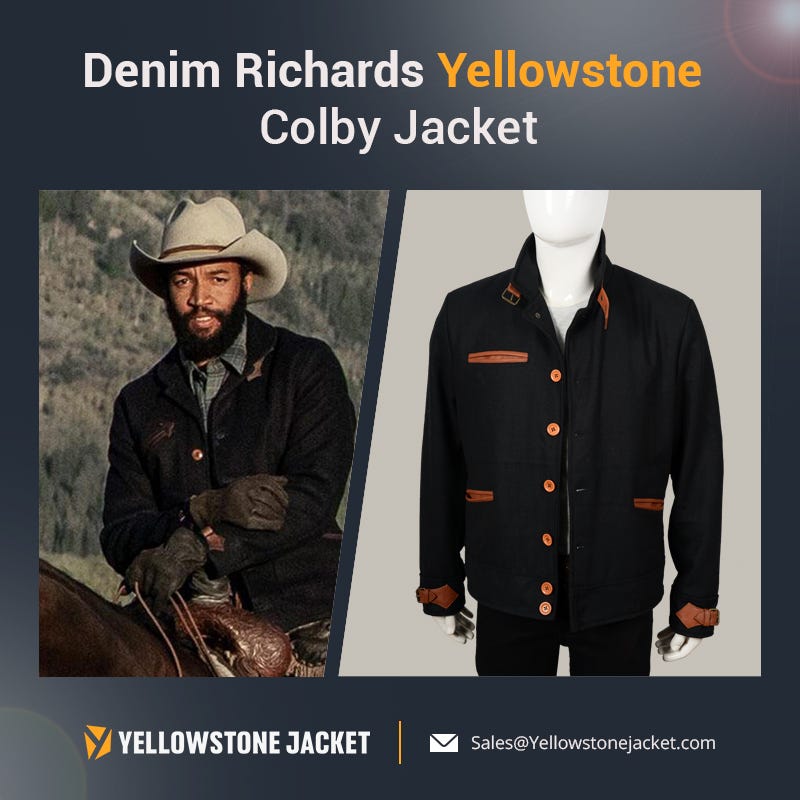 Denim Richards Yellowstone Colby Jacket - Yellowstone Jacket - Medium
