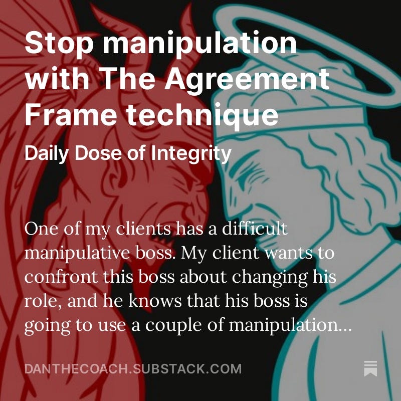 Stop manipulation with The Agreement Frame technique | by Daniel Munro ...