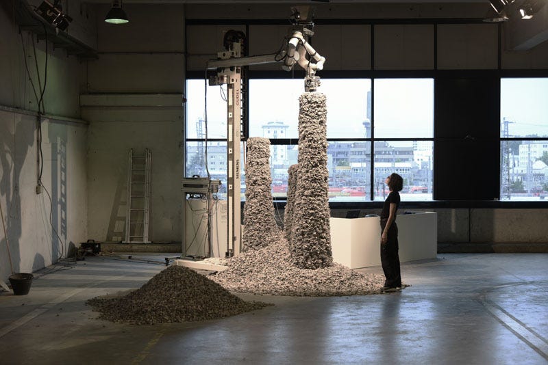 Robot Builds Stable Architectural Support Columns with Just Gravel and ...