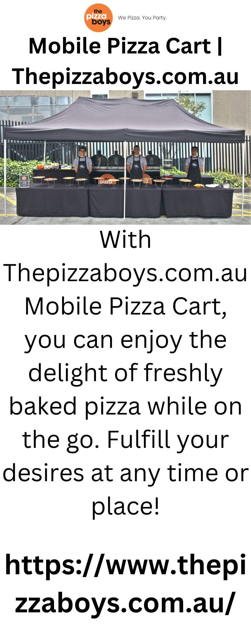 Mobile Pizza Cart | Thepizzaboys.com.au - Thepizza Boys - Medium