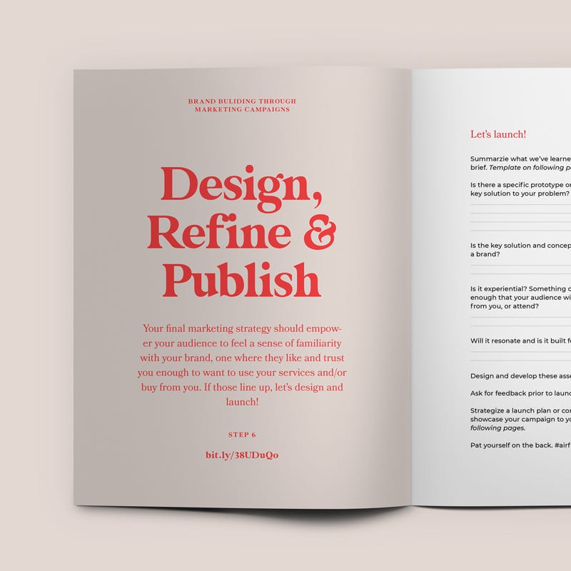 Design, Refine, & Publish. This is Step 6 of a free 7-Step process ...