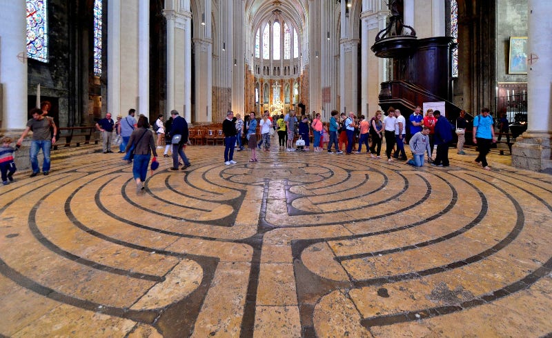 The Labyrinth at Chartres: Death and Renewal | by Agents of Change | Co ...