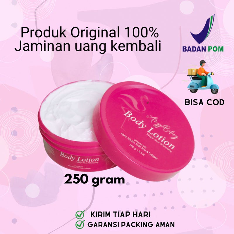 MAGIC SKIN BODY LOTION ANGGU BATARY PRODUCT HANDBODY WITHENING BPOM 250 ...