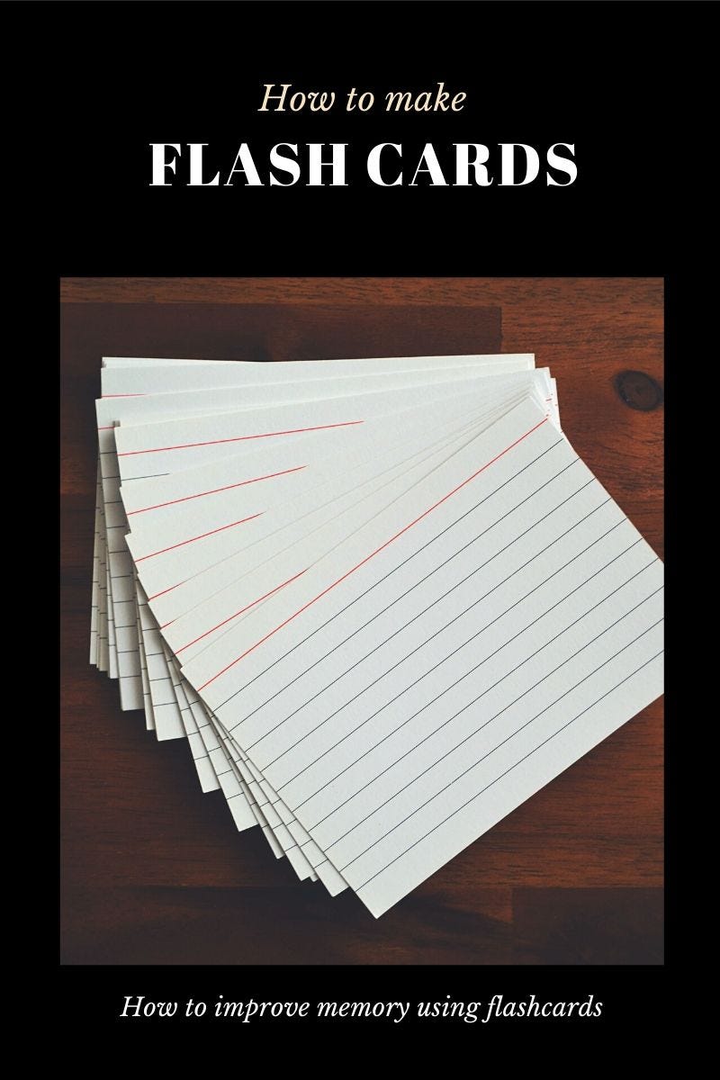 How to Make Flashcards. Hi Friends, as you know that memorizing… | by ...