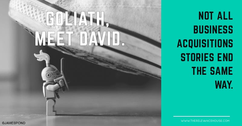 Goliath, meet David — or when corporates and startups cross paths. | by ...