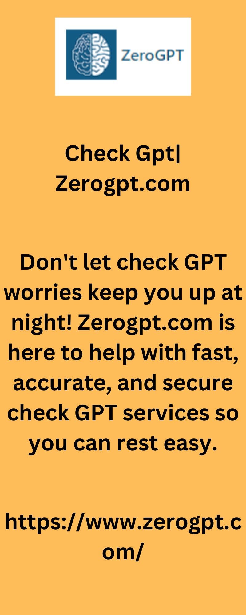 check gptCheck Gpt| Zerogpt.com - Zero GPT - Medium