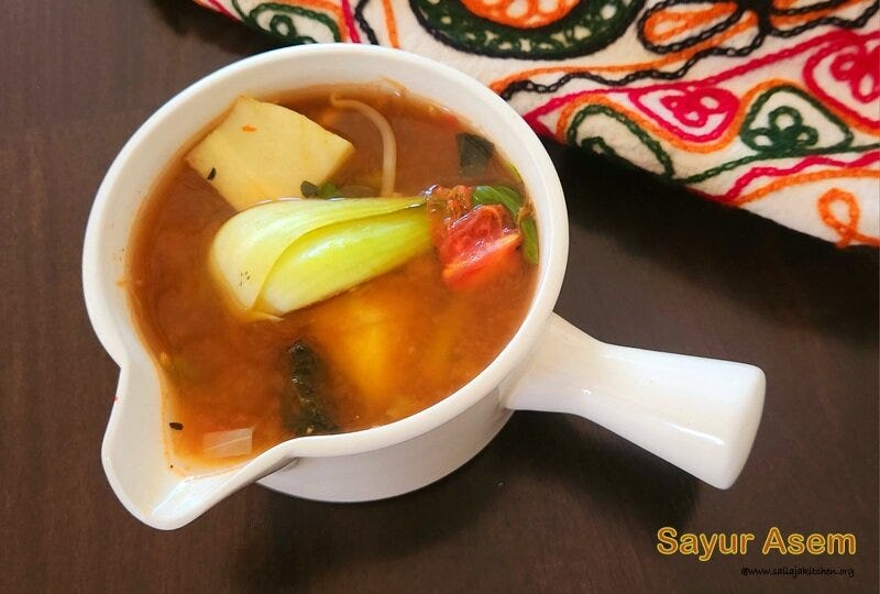 How to make Sayur Asem Recipe / Indonesian Vegetable Tamarind Soup Recipe? | by Sailaja ...