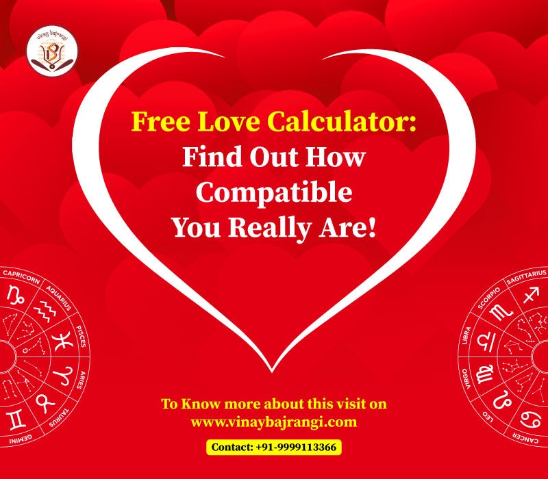 Free Love Calculator: Find Out How Compatible You Really Are! | by ...
