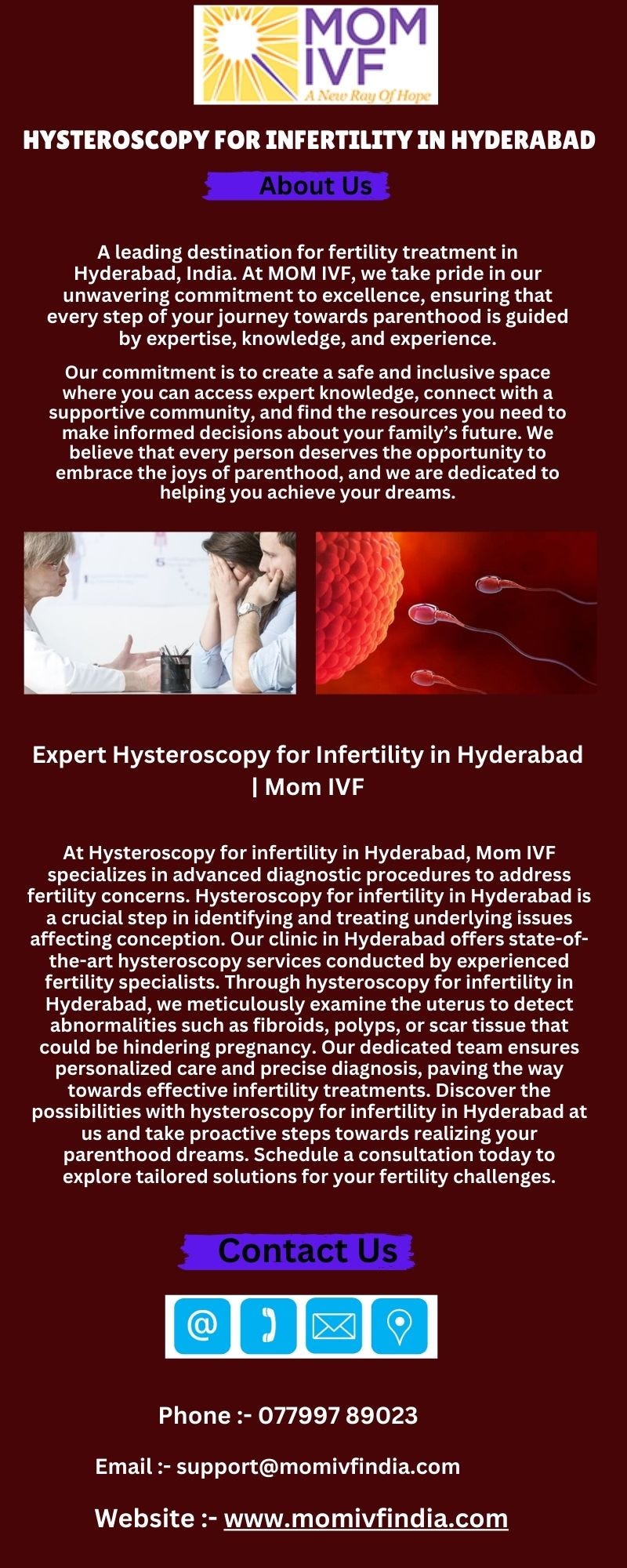 Expert Hysteroscopy for Infertility in Hyderabad | Mom IVF ...