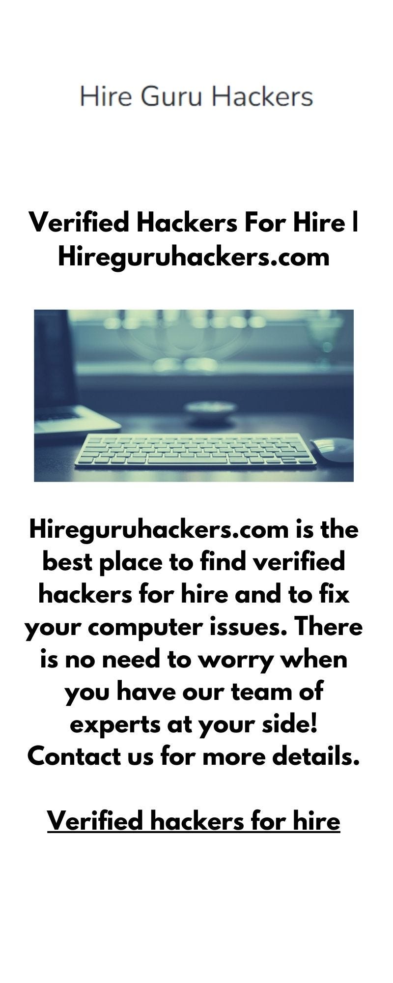 Verified Hackers For Hire | Hireguruhackers.com - professional Inc - Medium