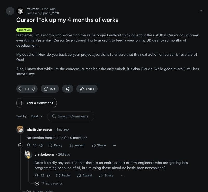 Cursor f*ked up developer’s 4 months of works! | by Taha Bebek | Mar, 2025 | Medium