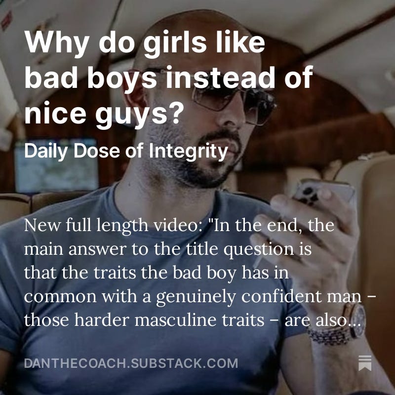 Why do girls like bad boys instead of nice guys? | by Daniel Munro | Medium