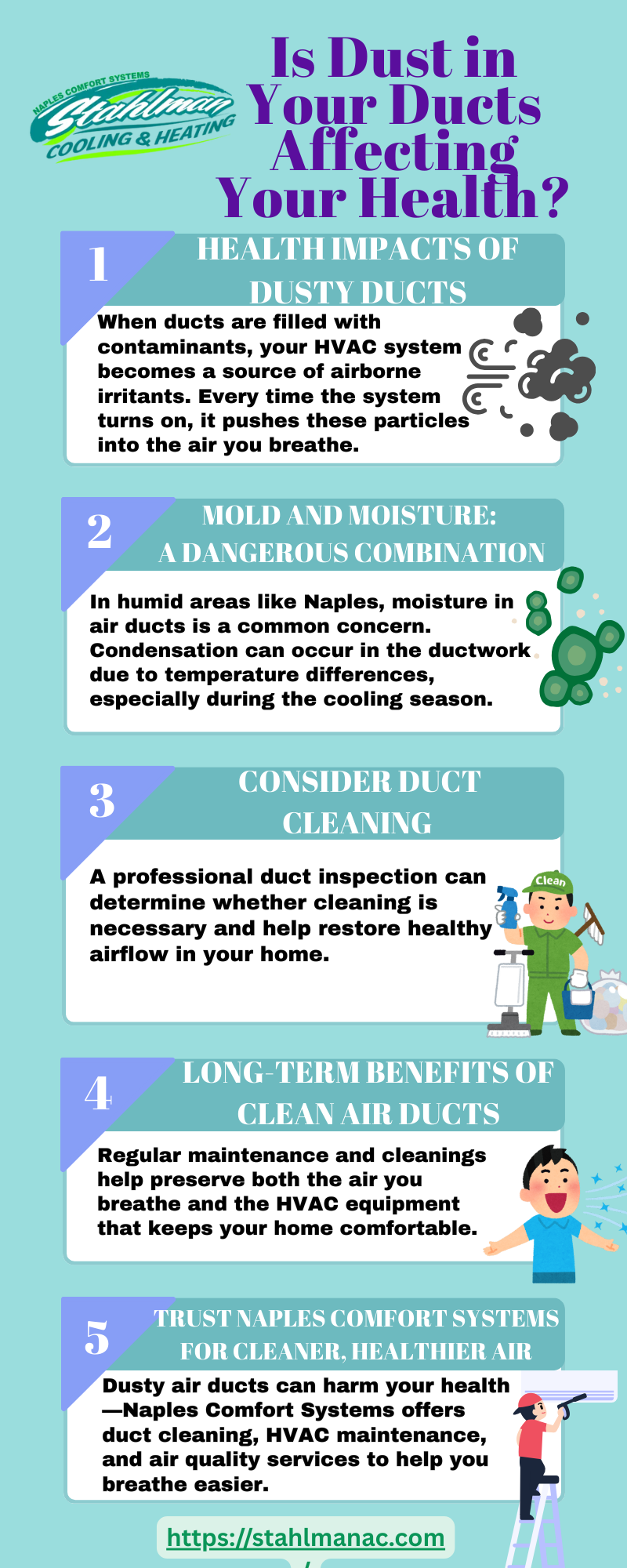 Is Dust in Your Ducts Affecting Your Health? - Naples Comfort - Medium