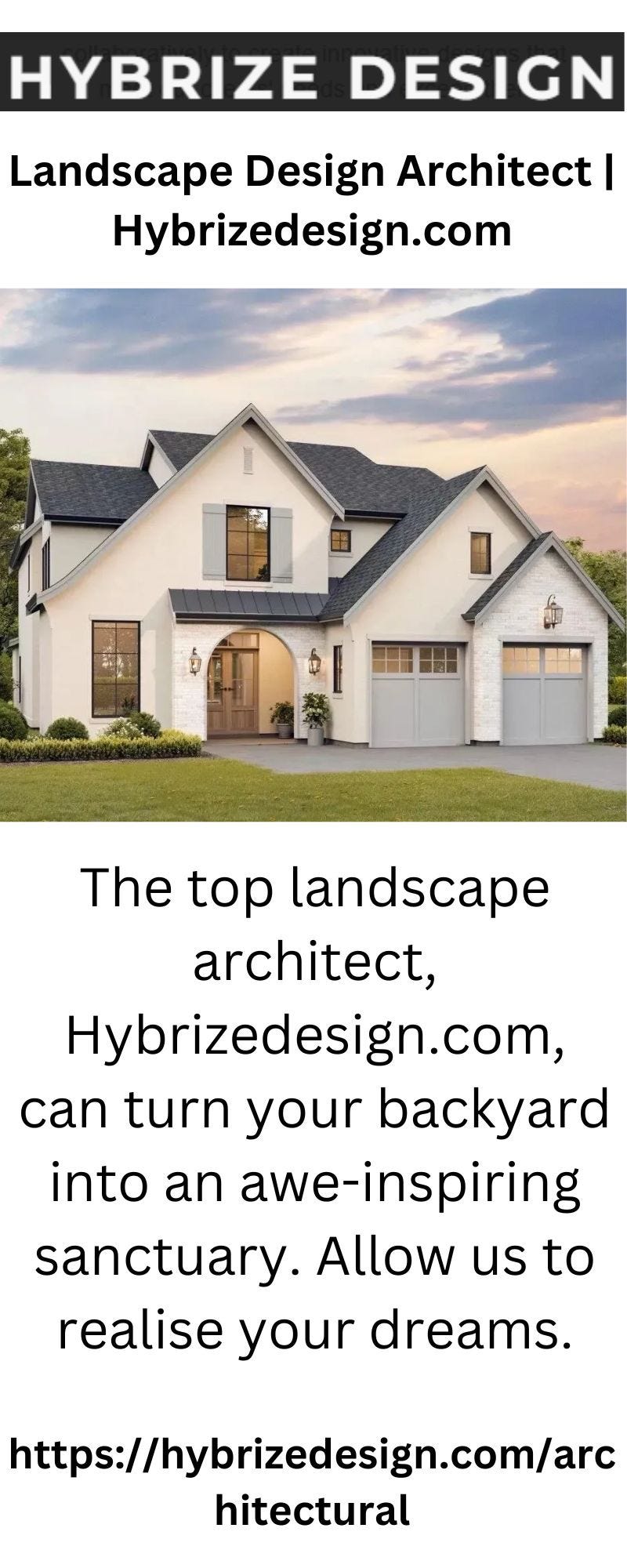 Landscape Design Architect | Hybrizedesign.com - Hybrize design Inc ...