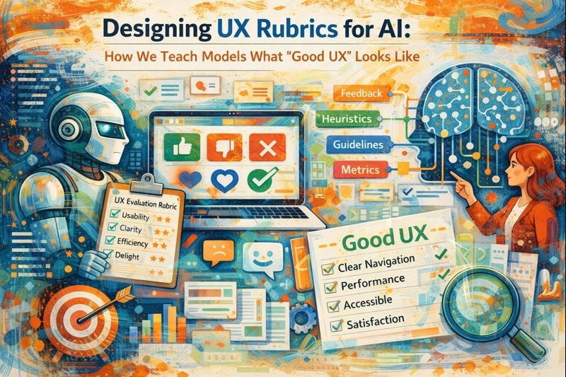 Designing UX Rubrics for AI: How To Teach Models What ‘Good UX’ Looks ...