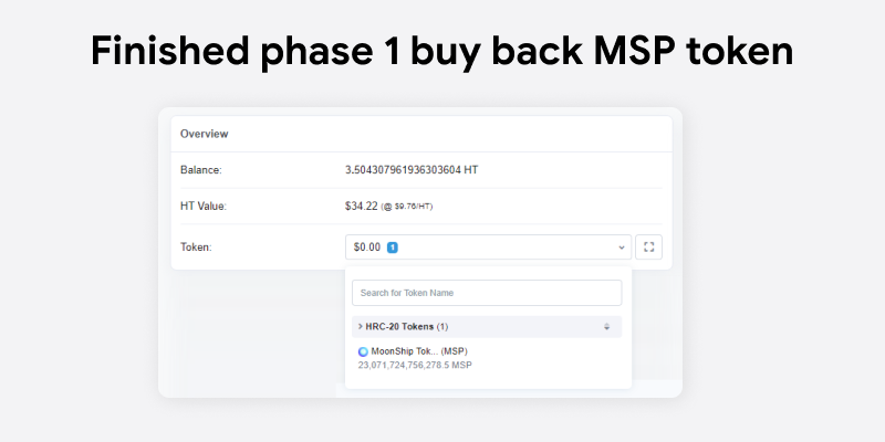 Finished phase 1 buy back MSP token - nutdefi - Medium