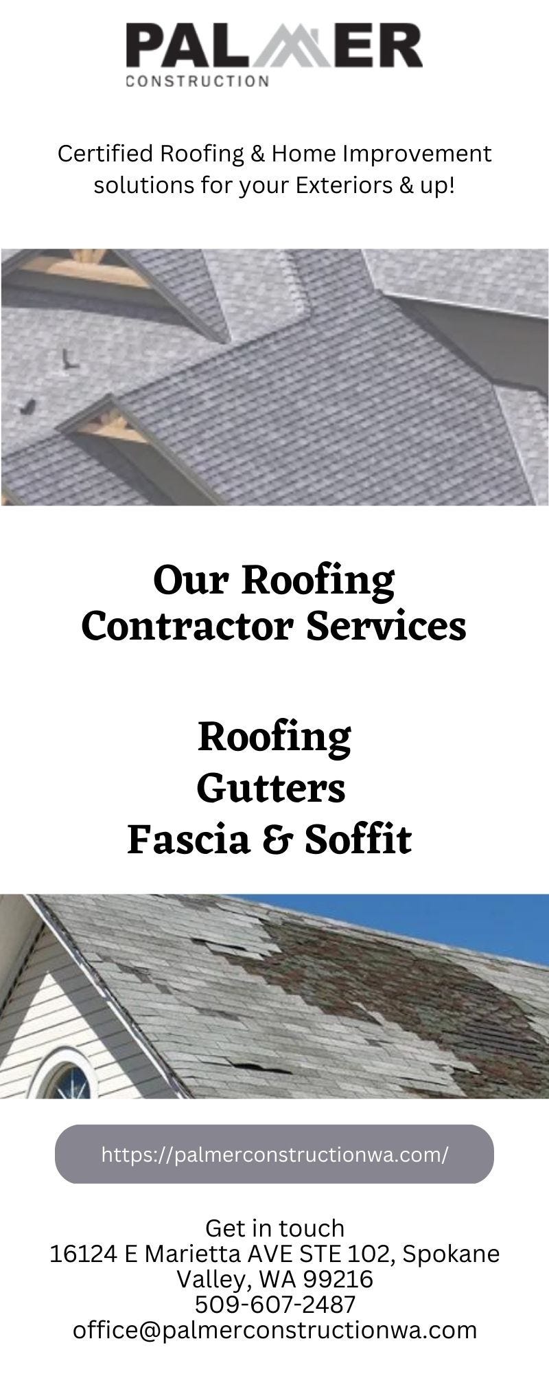 Top Spokane Roofing Company: Palmer Construction - Palmer Construction ...