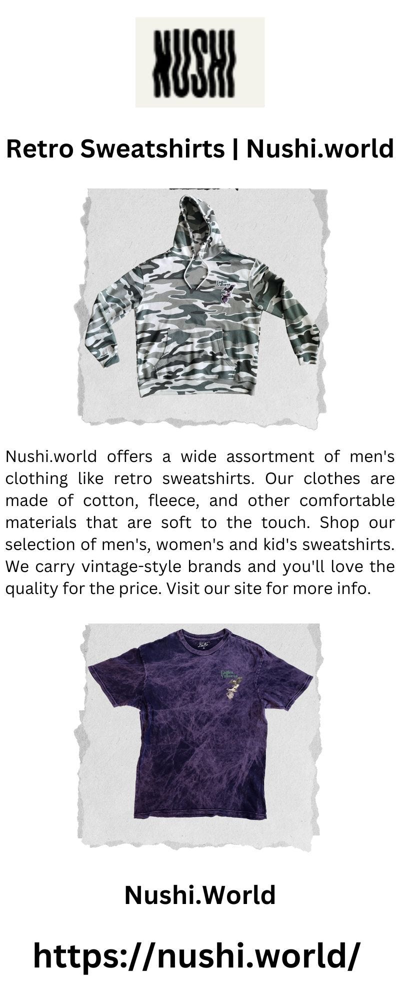 Retro Sweatshirts | Nushi.world - Nushi World - Medium