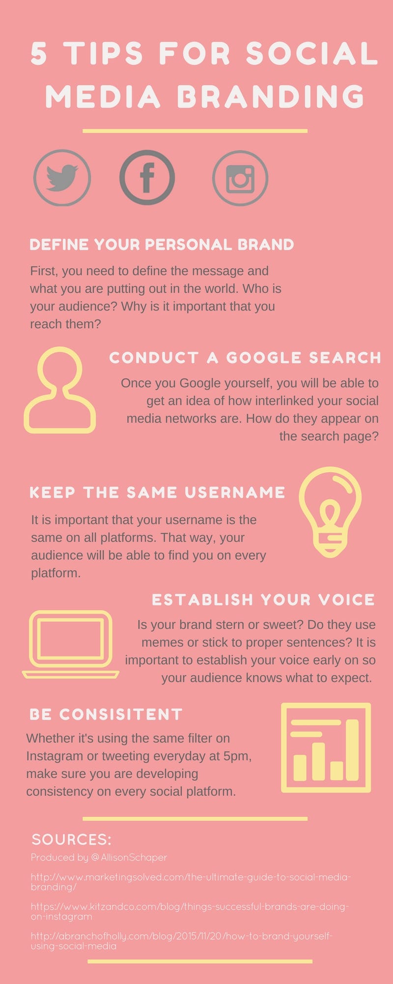 5 Tips on Social Media Branding. At this point, we all know social media… | by Allison Schaper ...