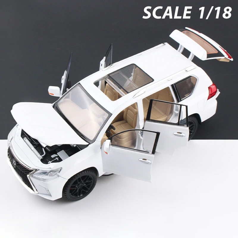 High Simitation 1:18 Lexus LX570 Off-road SUV Alloy Car Model Diecast ...