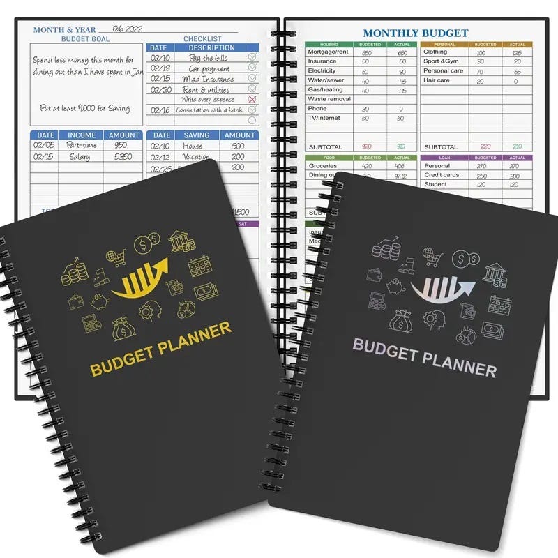 Budget Planner Notebook: Logra la Libertad Financiera con un ...