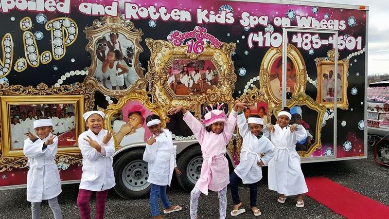 Grab The State-Of-The-Art Highly Classic Girl Spa Birthday Party Bus ...