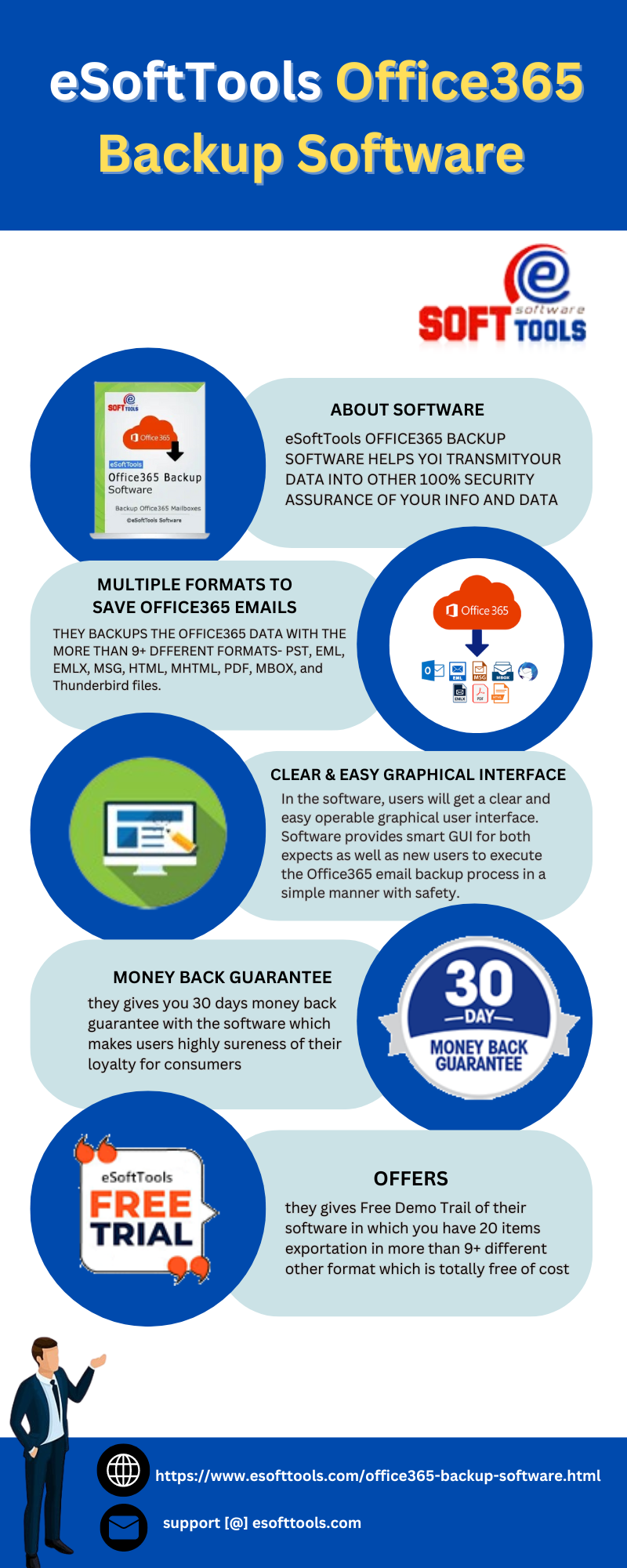 eSoftTools Office 365 Backup Software - eSoftTools 7z Unlocker Software - Medium