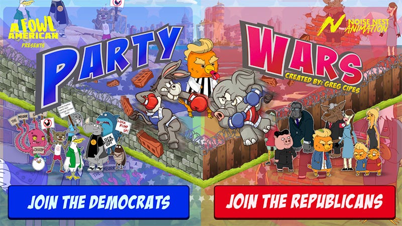 Noise Nest Animation Launches Party Wars, a Free-to-Play Political ...