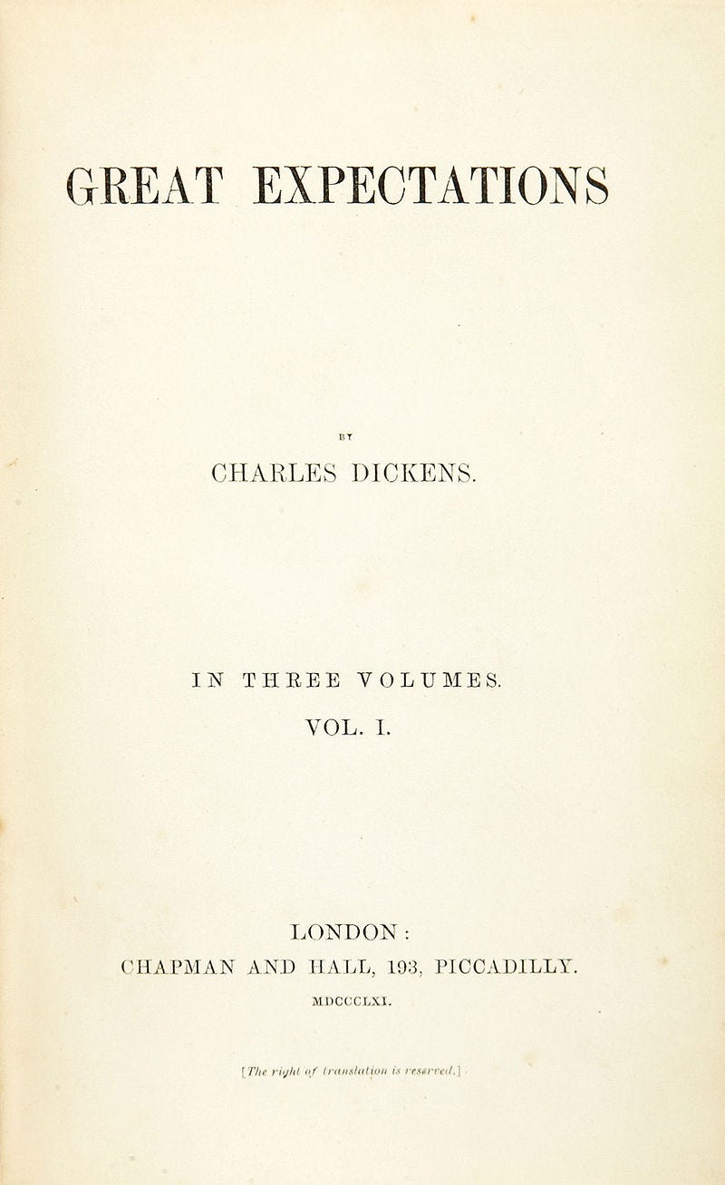 ‘Great Expectations’ (1861) by Charles Dickens | by Marc Barham ...