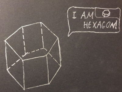How To Draw A 3d Hexagon
