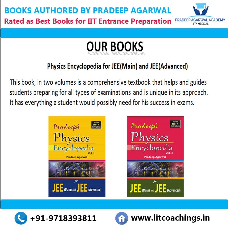 Physics Books for IIT JEE | IIT Physics Books | by Pradeep Agarwal ...