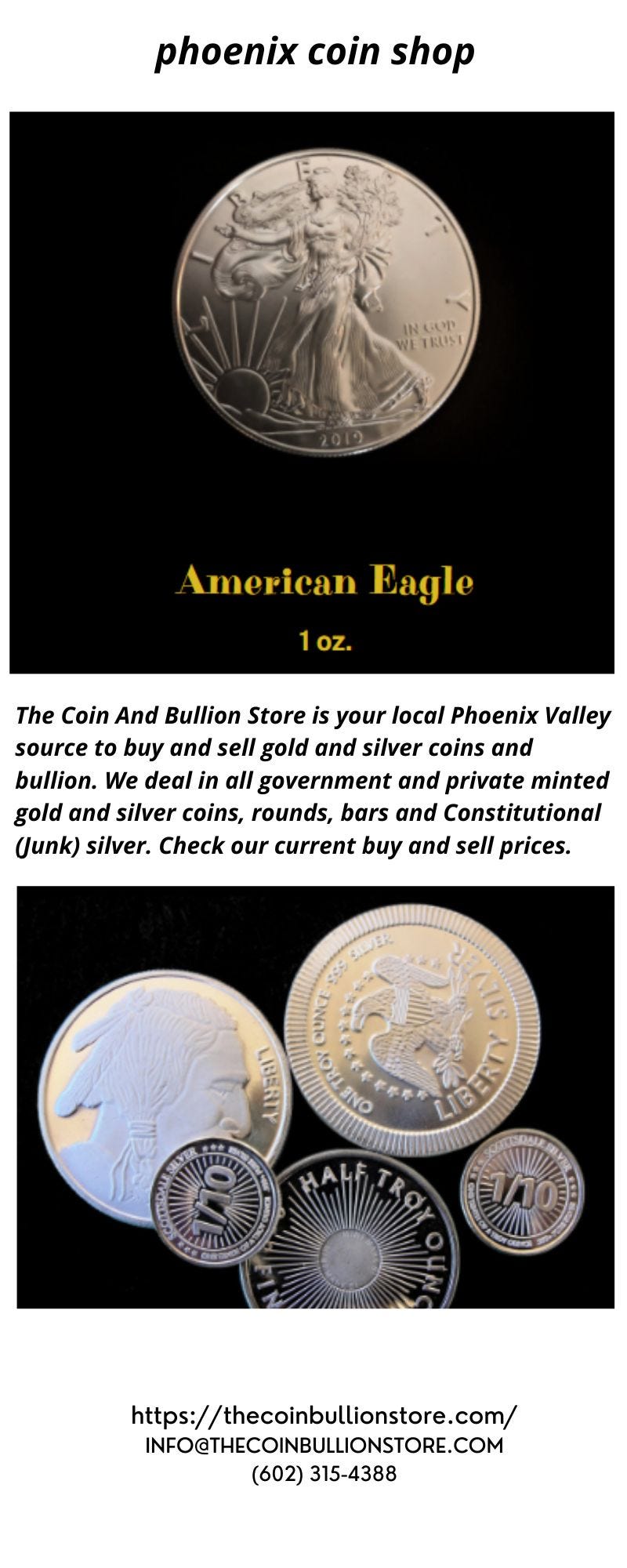 Phoenix Coin Shop - The Coin Bullion Store - Medium