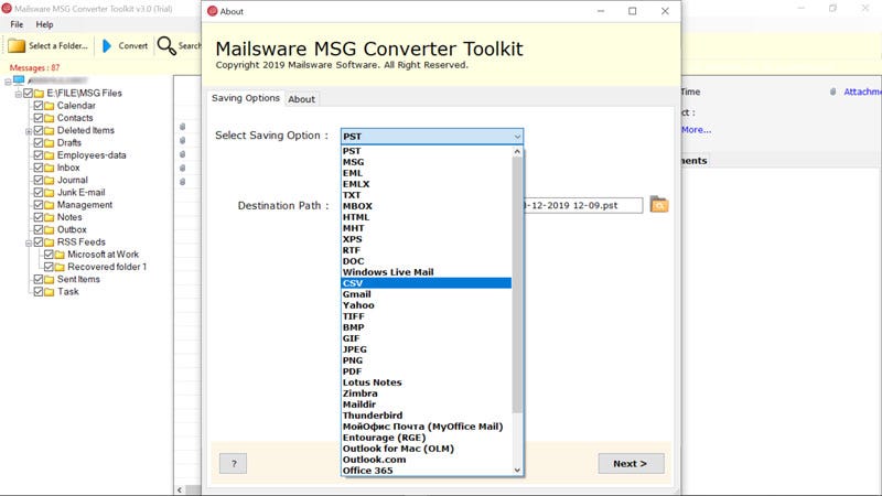Outlook MSGファイルをCSV形式にエクスポートするためのMSGからCSVへのコンバーター | by Ayako Arai | Medium