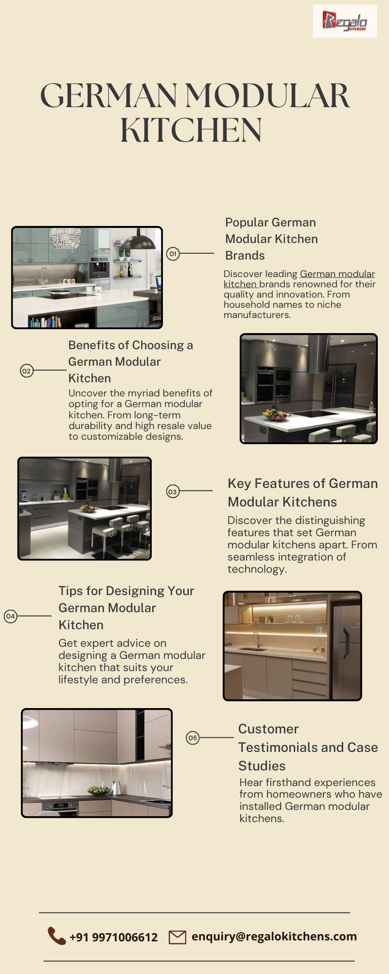 German Modular Kitchen | Regalo Kitchens - Kitchen Design - Medium