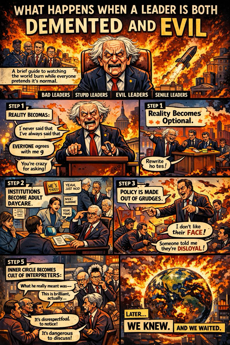 What Happens When a Leader Is Both Demented and Evil | by Dr. Janine ...