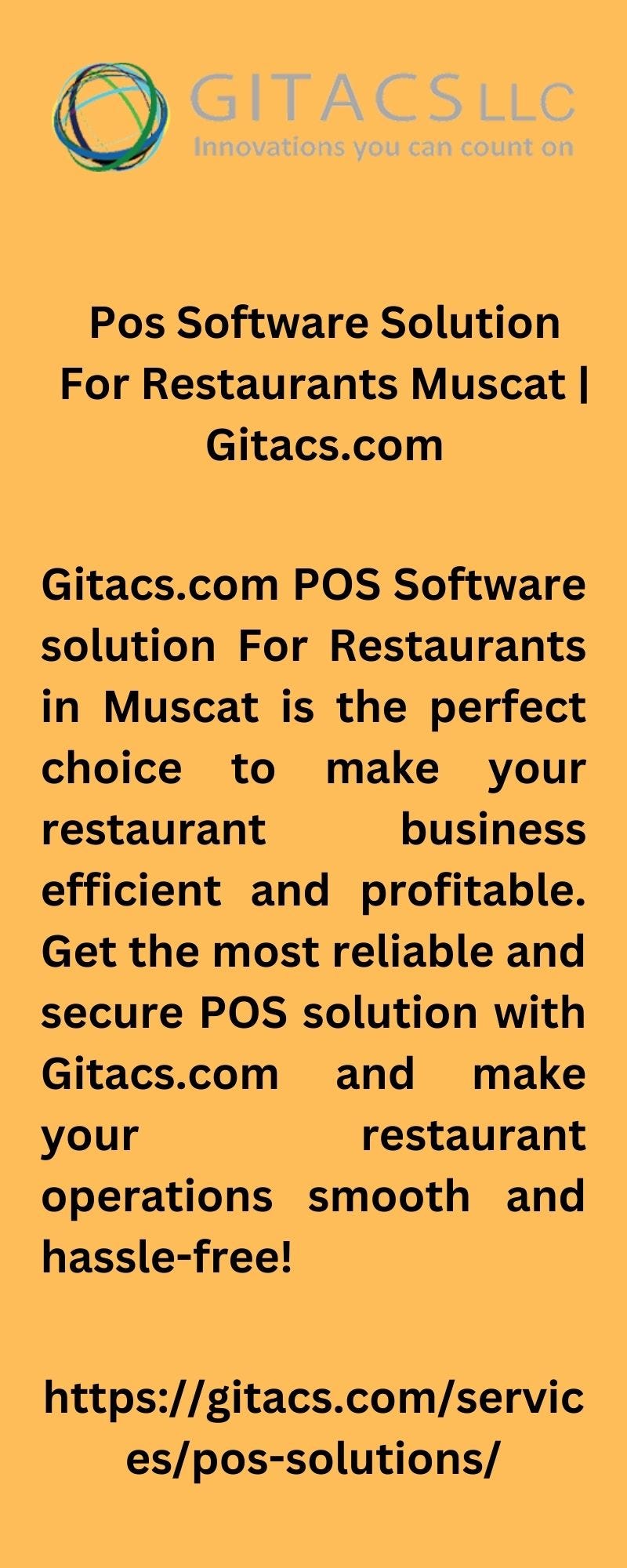 Pos Software Solution For Restaurants Muscat | Gitacs.com ...
