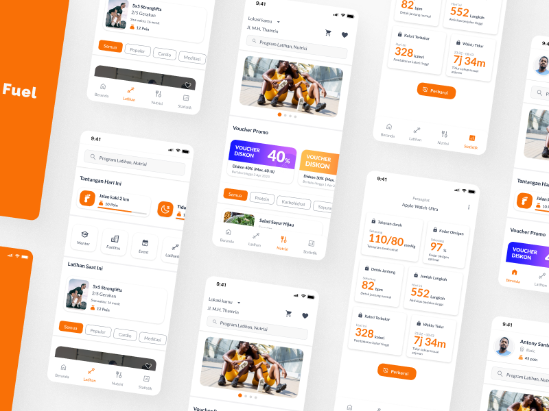 UI/UX Case Study : Fit&Fuel — Aplikasi Kebugaran dan Nutrisi untuk ...