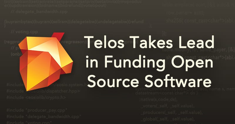 Telos Takes the Lead in Funding Open Source Software | by GoodBlock ...