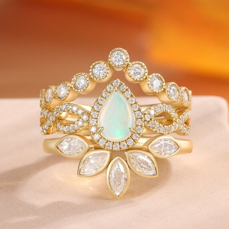 Experience the Splendour of Opal Engagement Rings in the UK at IfShe ...
