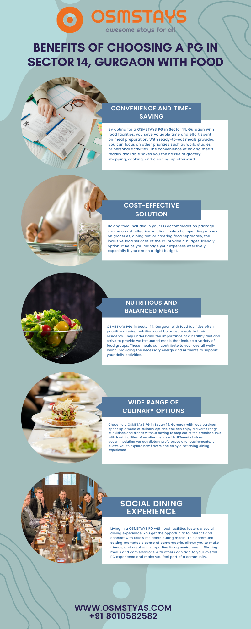 Benefits of choosing a PG in Sector 14, Gurgaon with food - OSM STAYS - Medium