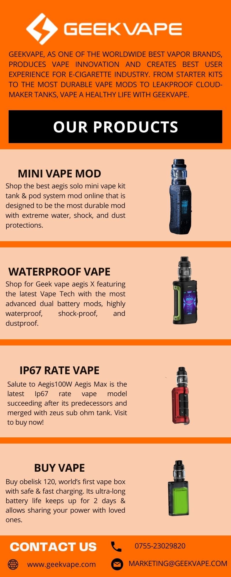 Ip67 Rate Vape - Geek Vape - Medium