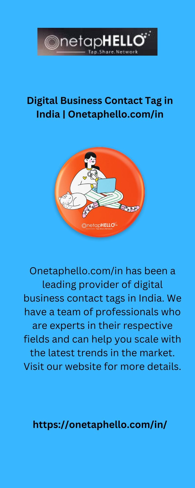 Digital Business Contact Tag in India | Onetaphello.com/in - Ontaphello ...