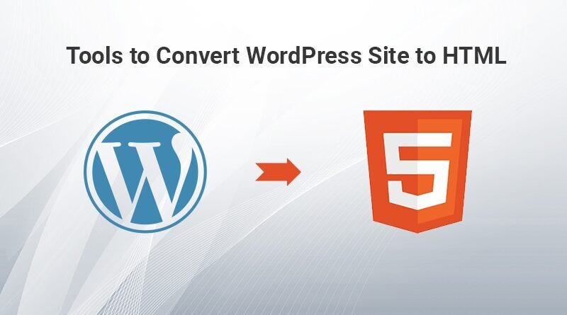 How to Convert a WordPress to HTML Website - Dataserver - Medium