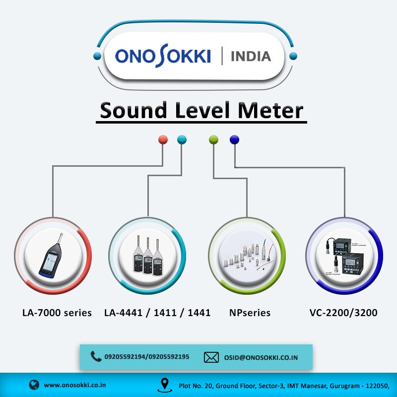 Sound level meter in India | Onosokki India | by Onosokki India | Medium