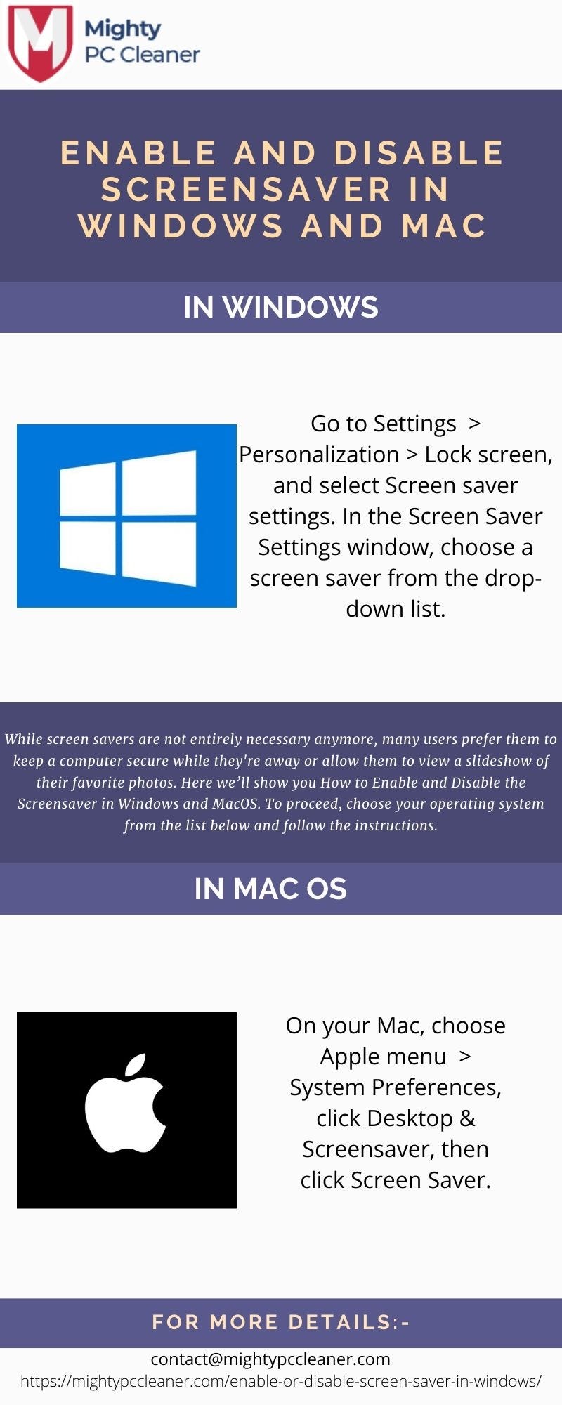 Enable and Disable Screensaver in a Seconds - Mighty PC Cleaner - Medium Enable and Disable Screensaver in a Seconds - Mighty PC Cleaner - Medium
