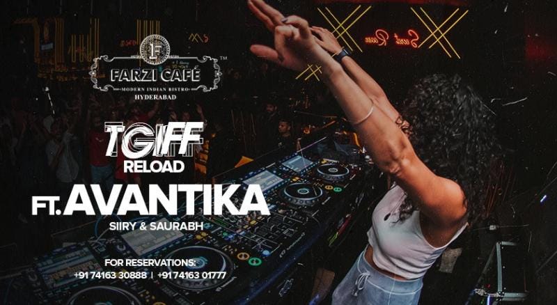 TGIFF RELOAD WITH AVANTIKA HYDERABAD - Eventsfunzippy - Medium