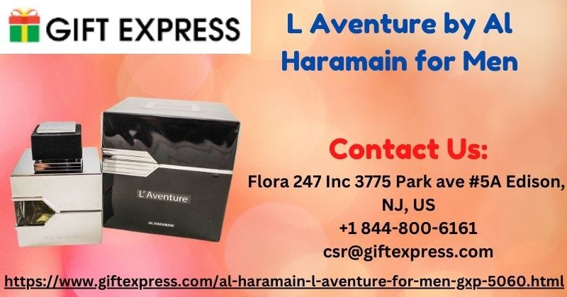 L Aventure by Al Haramain for Men - Sidharth Sharma - Medium