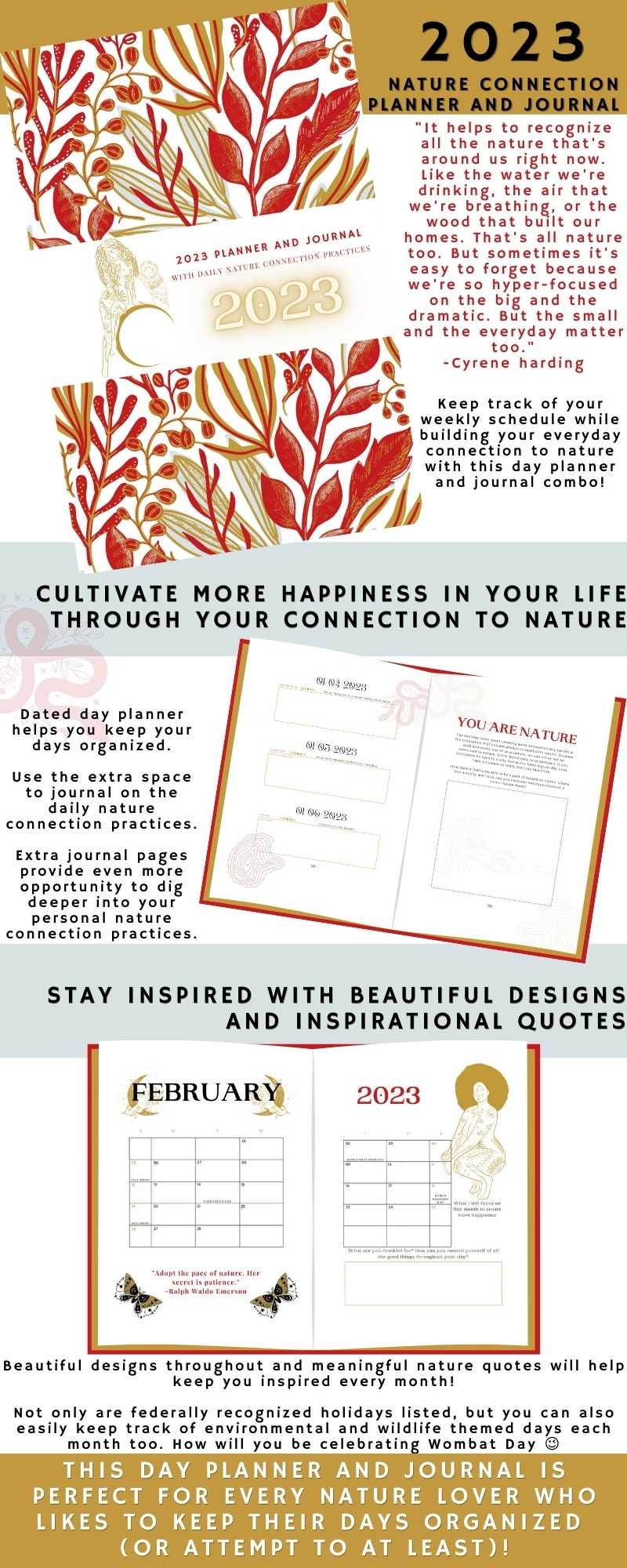 My favorite prompts from my 2022 nature connection planner and journal ...