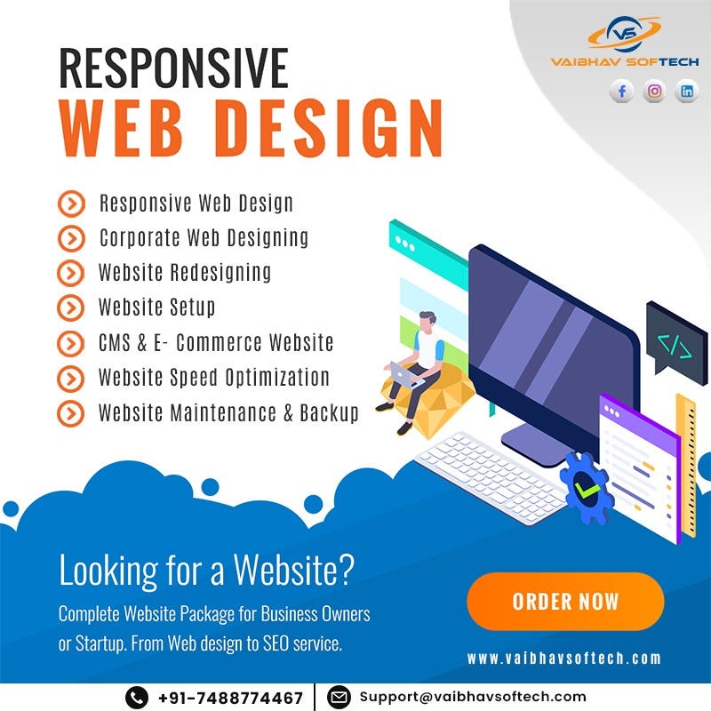 Web design services in India - Vaibhavsofttech - Medium
